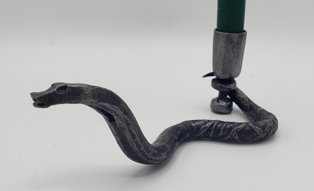 Hand Forged Snake Candle Holder - Etsy