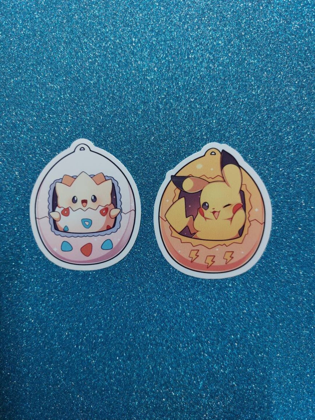 Tamagotchi Stickers Pokemon Togepi and Pikachu - Etsy