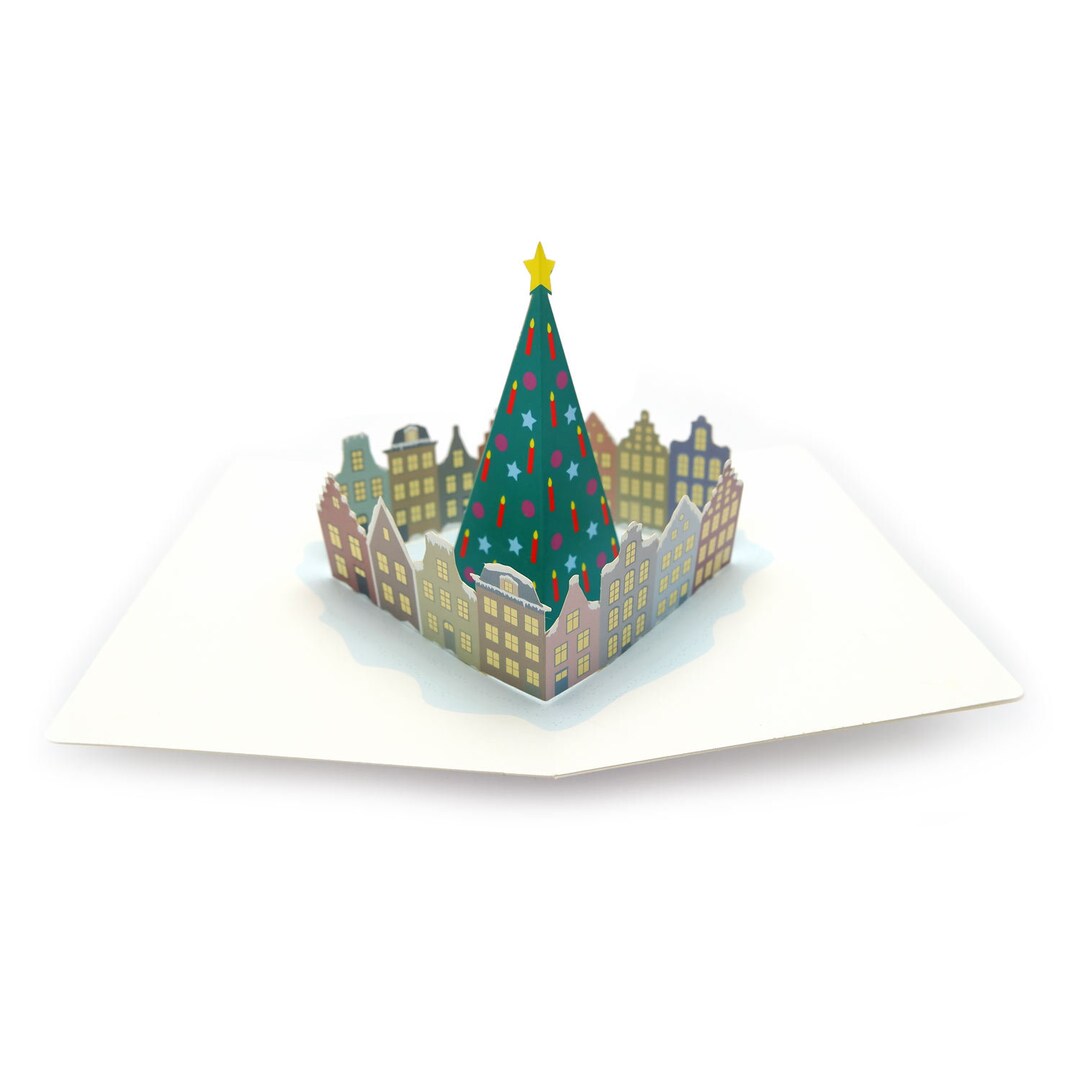 Pop up Card "christmas Town" - Etsy