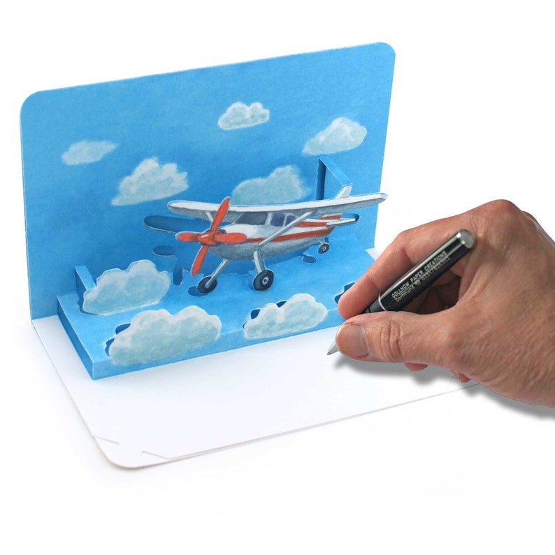 Plane Pop-up Card - Etsy