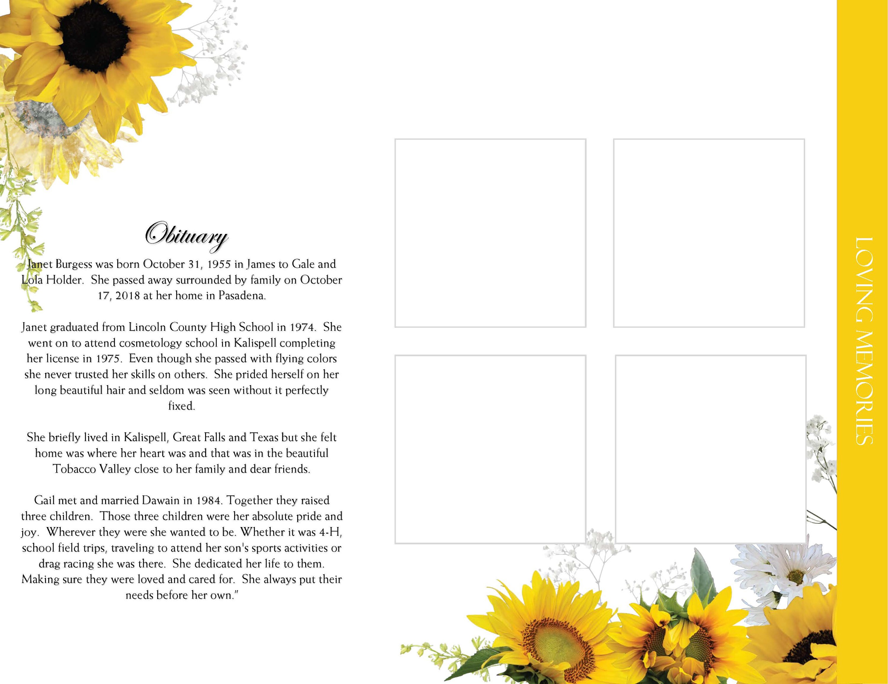 Funeral Program Template 8 Pages Graduated Fold Funeral - Etsy