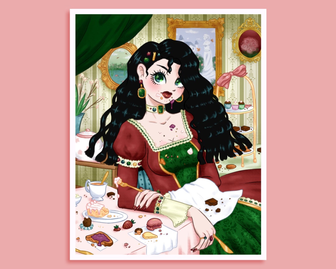 Unrefined Decadence | Original Art Print, Digitial Illustration, Cute ...