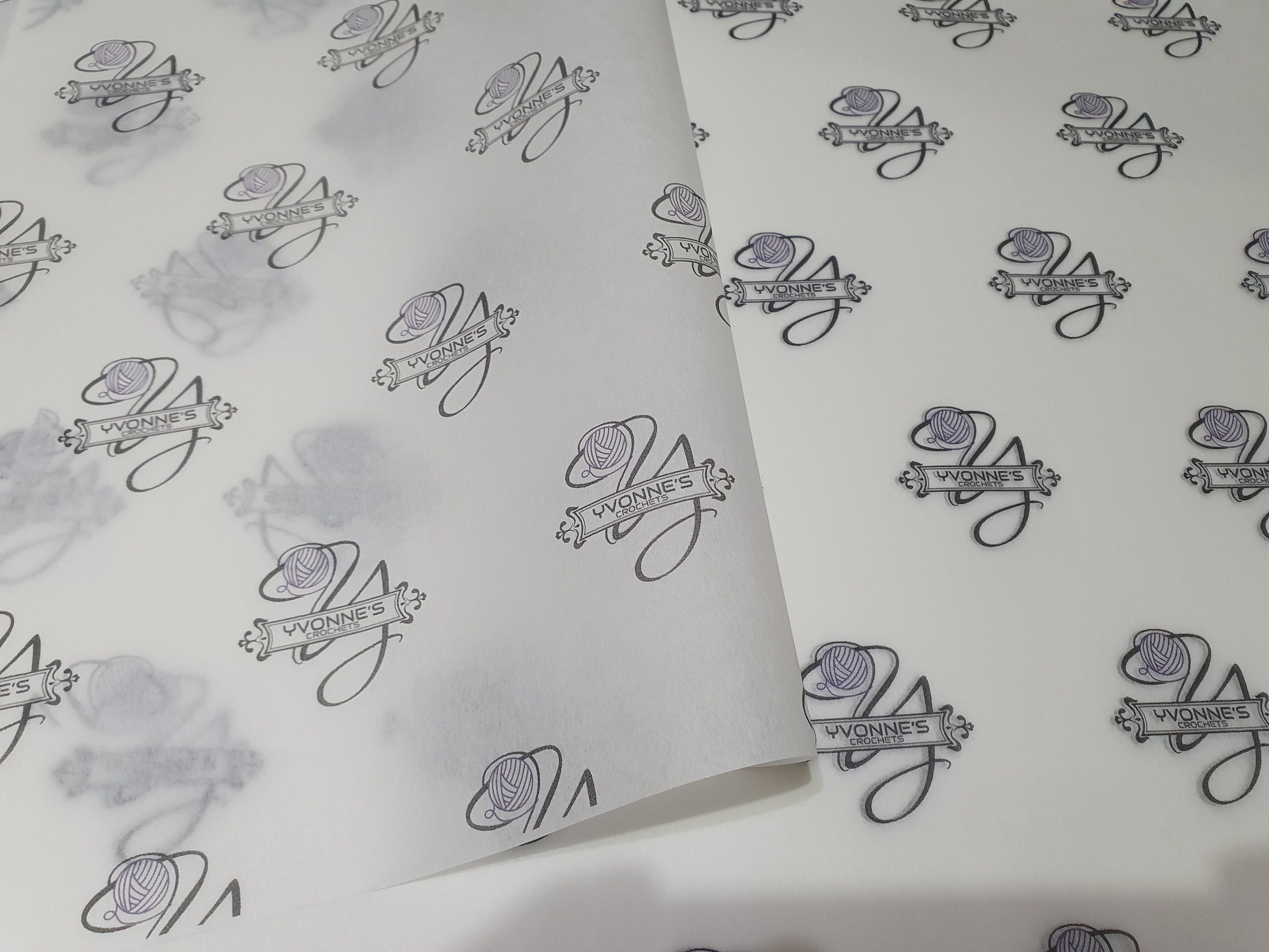 Custom Printed Translucent / Baking /tracing Paper/ Wedding Logo ...