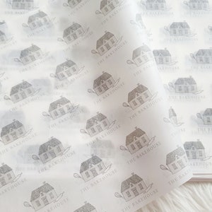 Custom Printed Greaseproof / Baking /food Safe Paper/personalised A3 ...