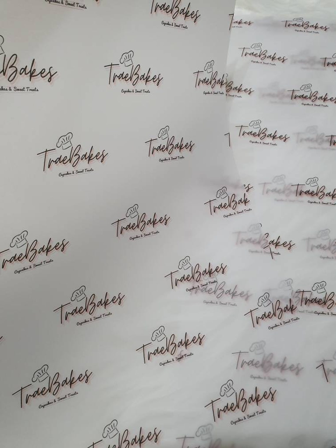 Custom Printed Translucent / Baking /tracing Paper/ Wedding | Etsy