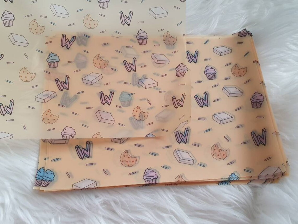 Custom Printed Translucent / Baking /tracing Paper/ Wedding Logo ...