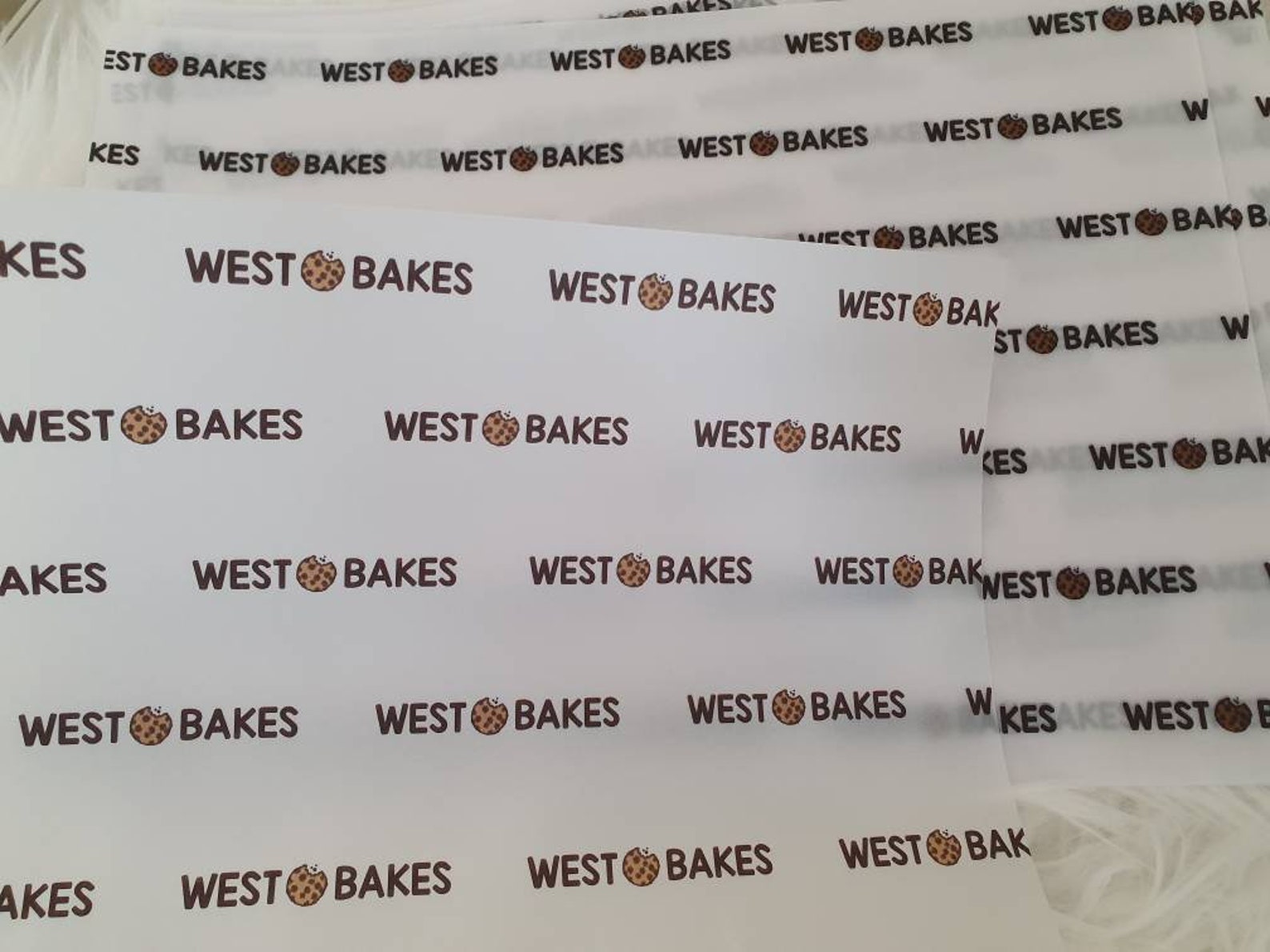 Logo Custom Printed Translucent / Baking /tracing Paper/ | Etsy