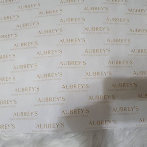 Custom Printed Greaseproof / Baking /food Safe Paper/personalised A3 ...