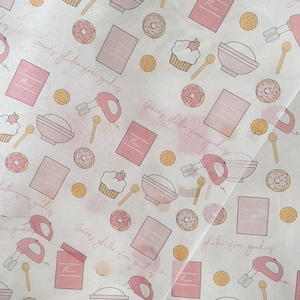 Custom Printed Greaseproof / Baking /food Safe Paper/personalised A3 ...