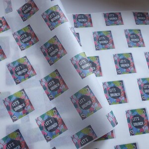 Custom Printed Translucent / Baking /tracing Paper/ Wedding Logo ...