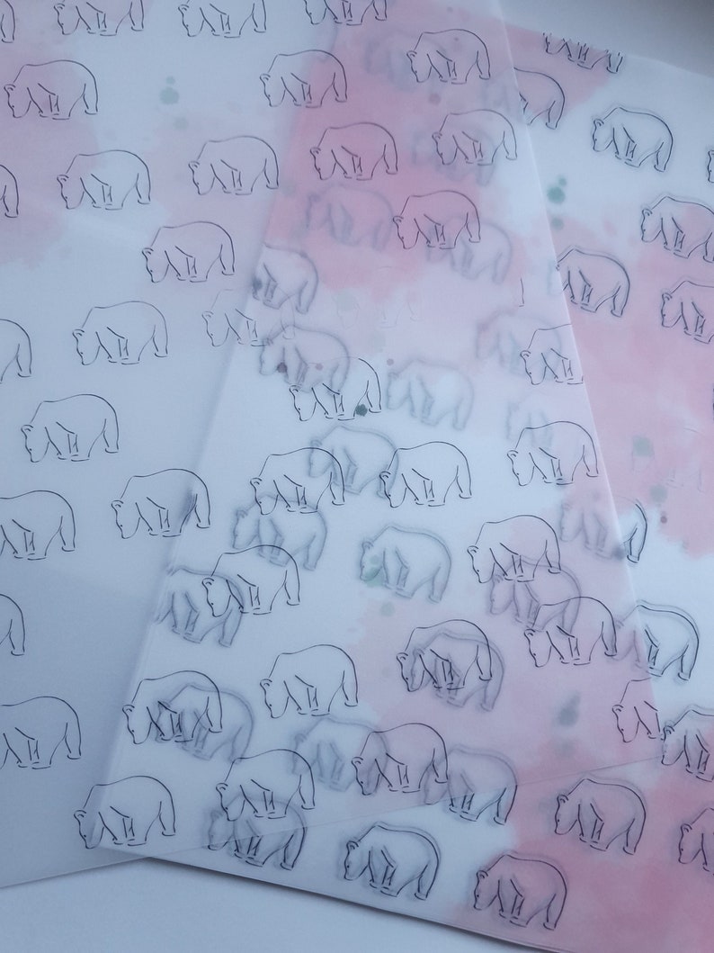 Custom Printed Translucent / Baking /tracing Paper/ Wedding Logo ...