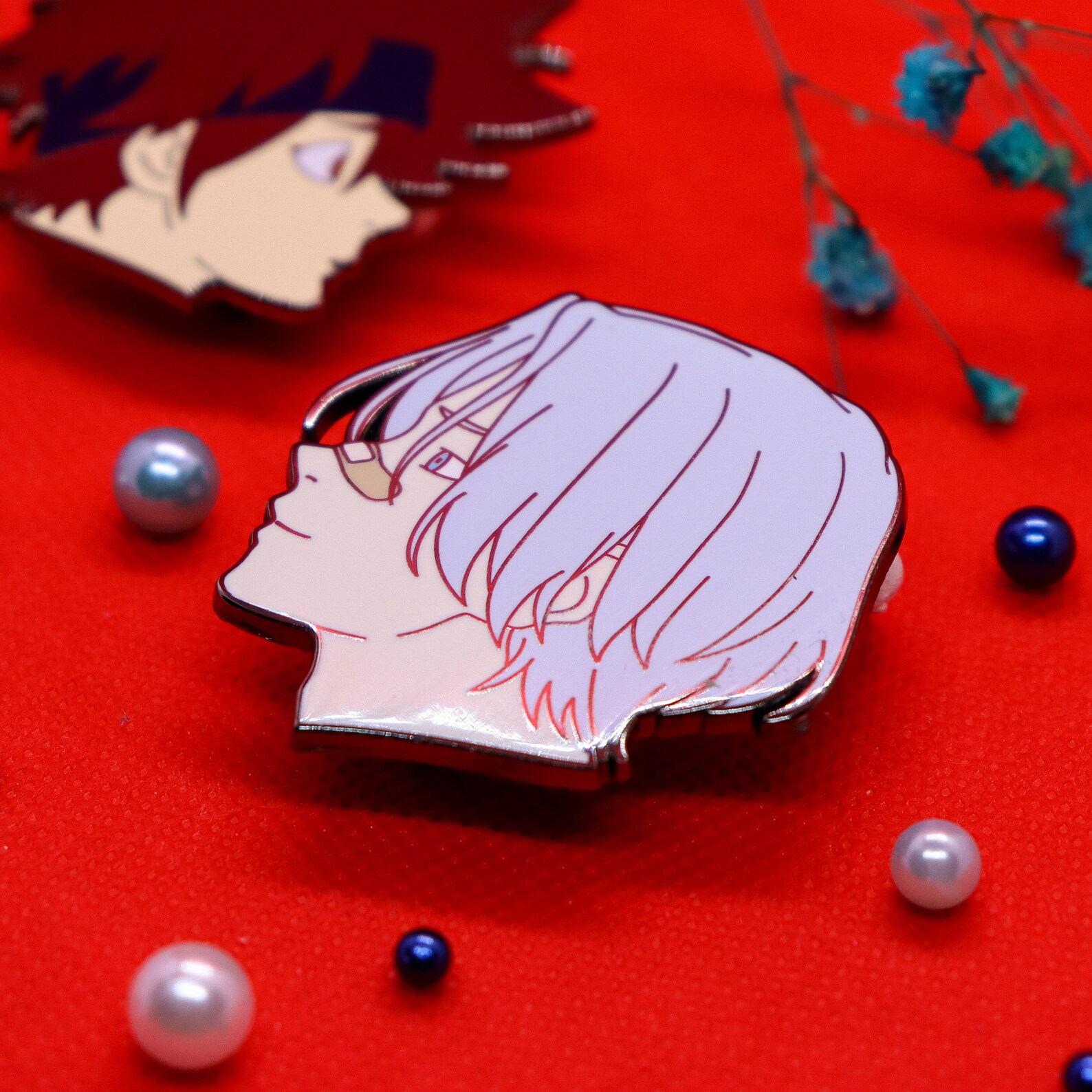 Reki & Langa Heads Enamel Pins | Etsy