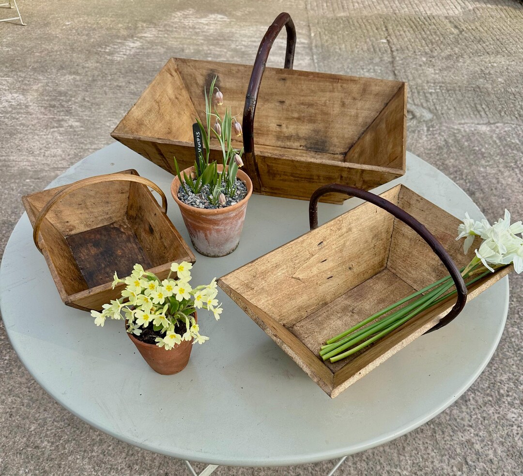Vintage French Garden Trugs - Etsy