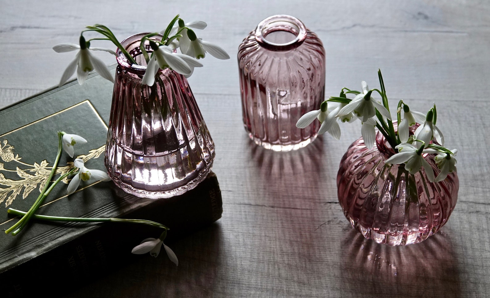 Decorative Vintage Style Glass Bud Vases for Fresh & Dried | Etsy