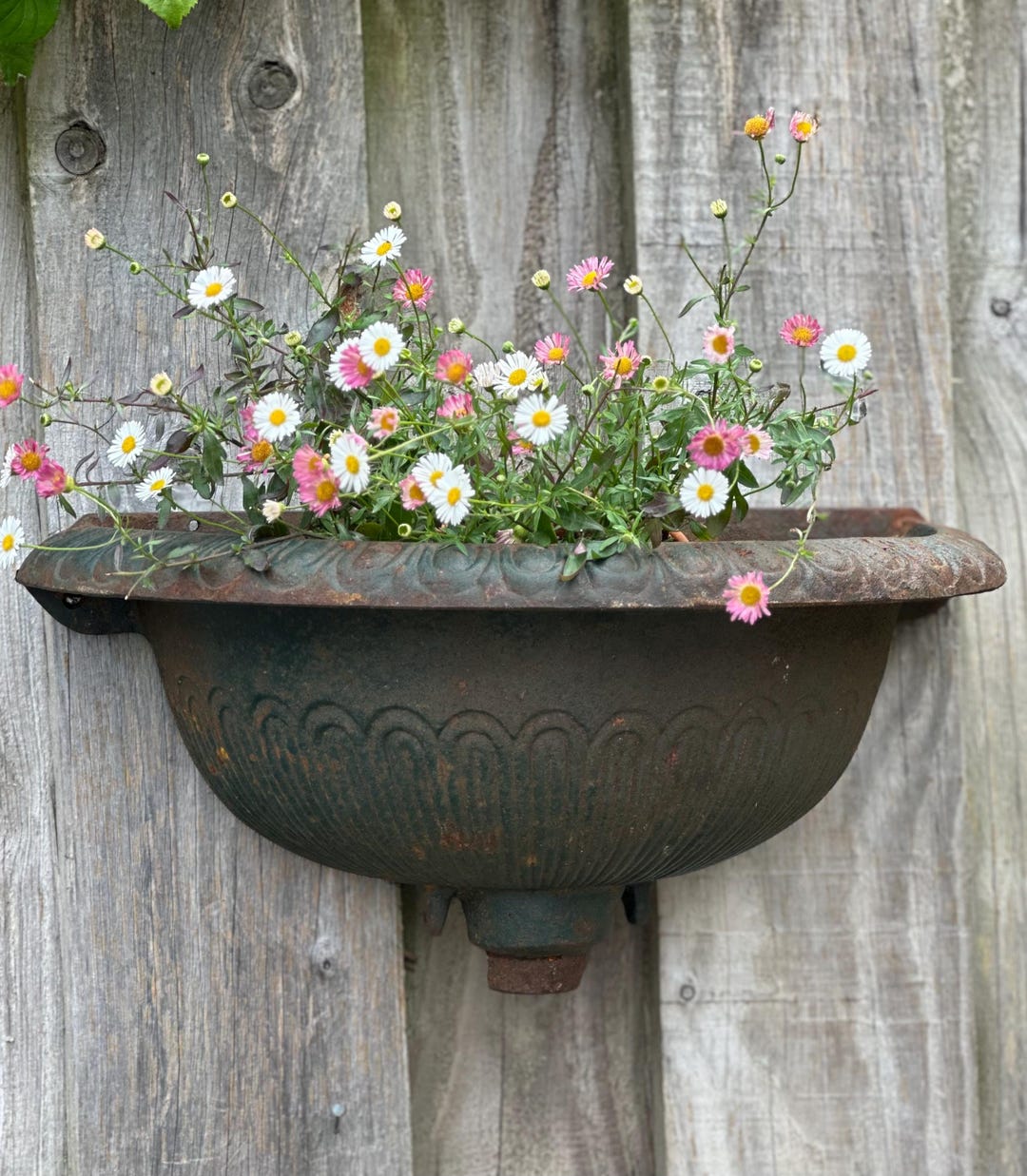Antique Rain Hopper - Wall Planter - Etsy