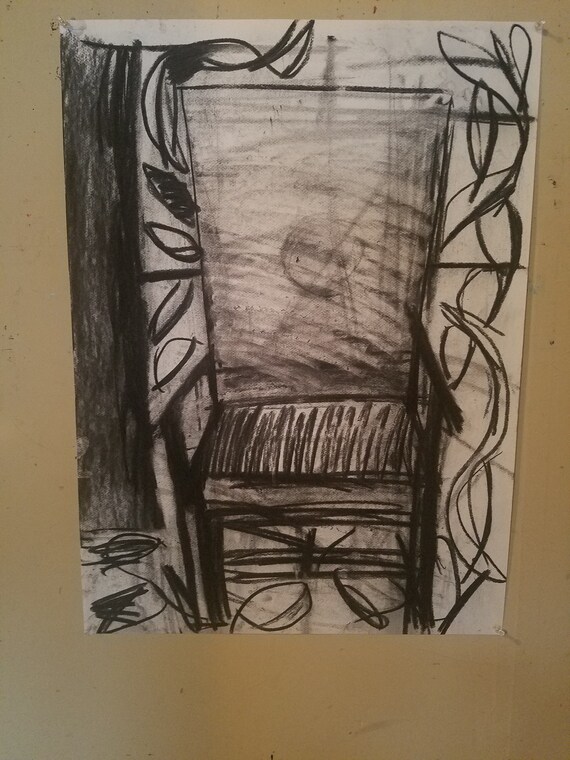 Still Life Drawing of Chair - Etsy