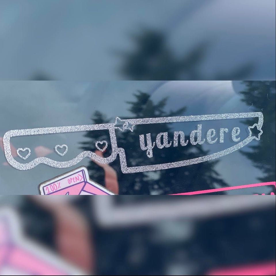 YANDERE Vinyl Decal | Etsy