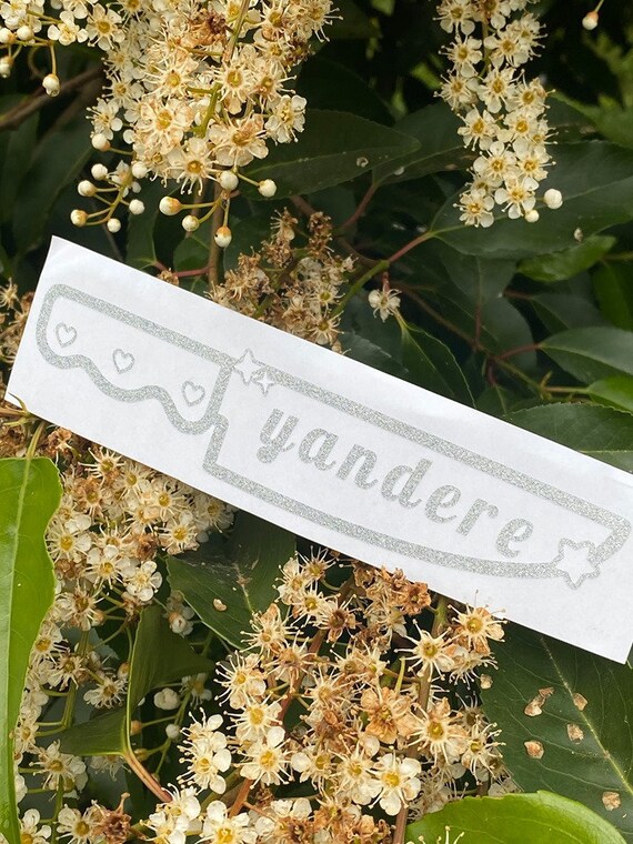 YANDERE Vinyl Decal | Etsy