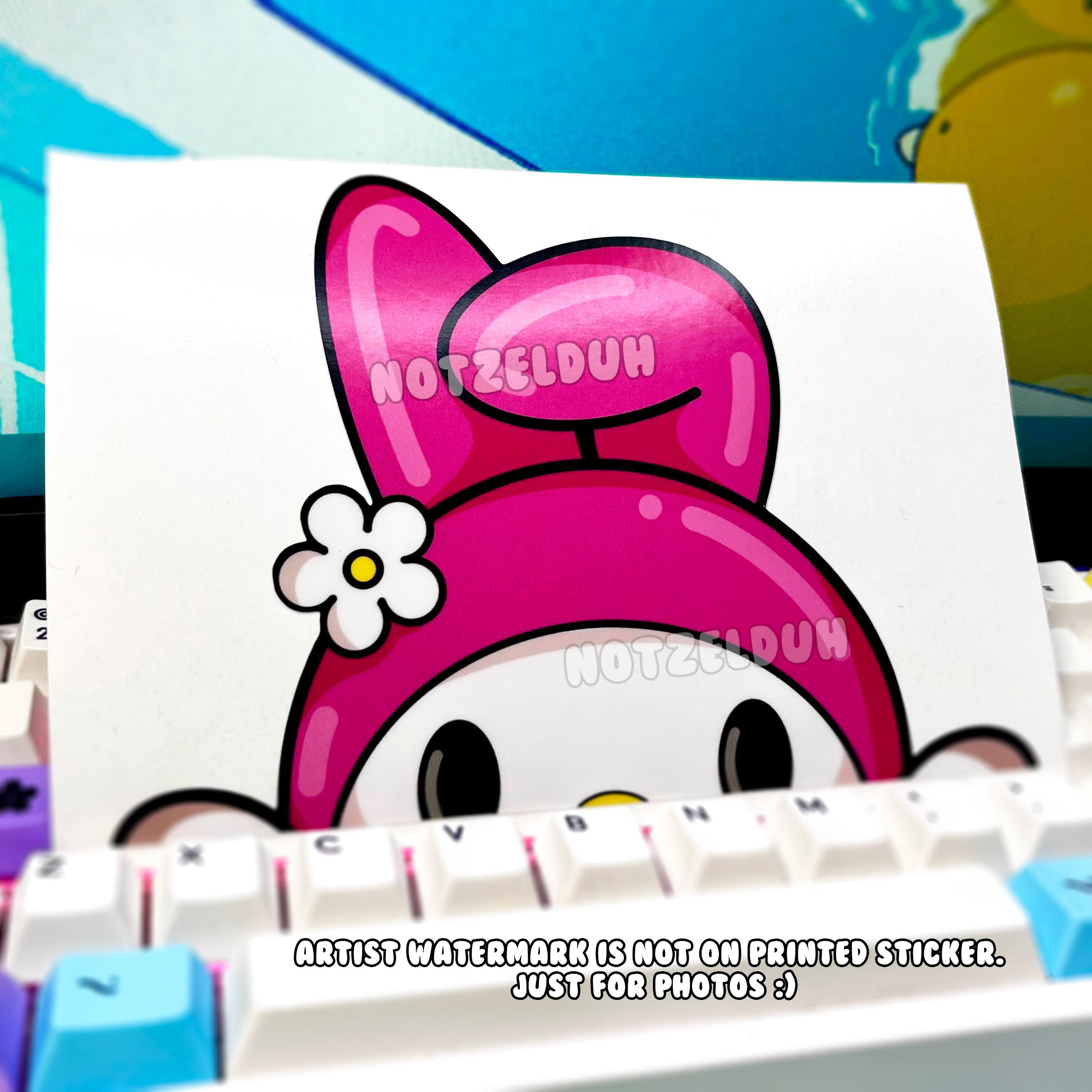 Melody Kawaii Bunny Peek-a-boo Sticker - Etsy
