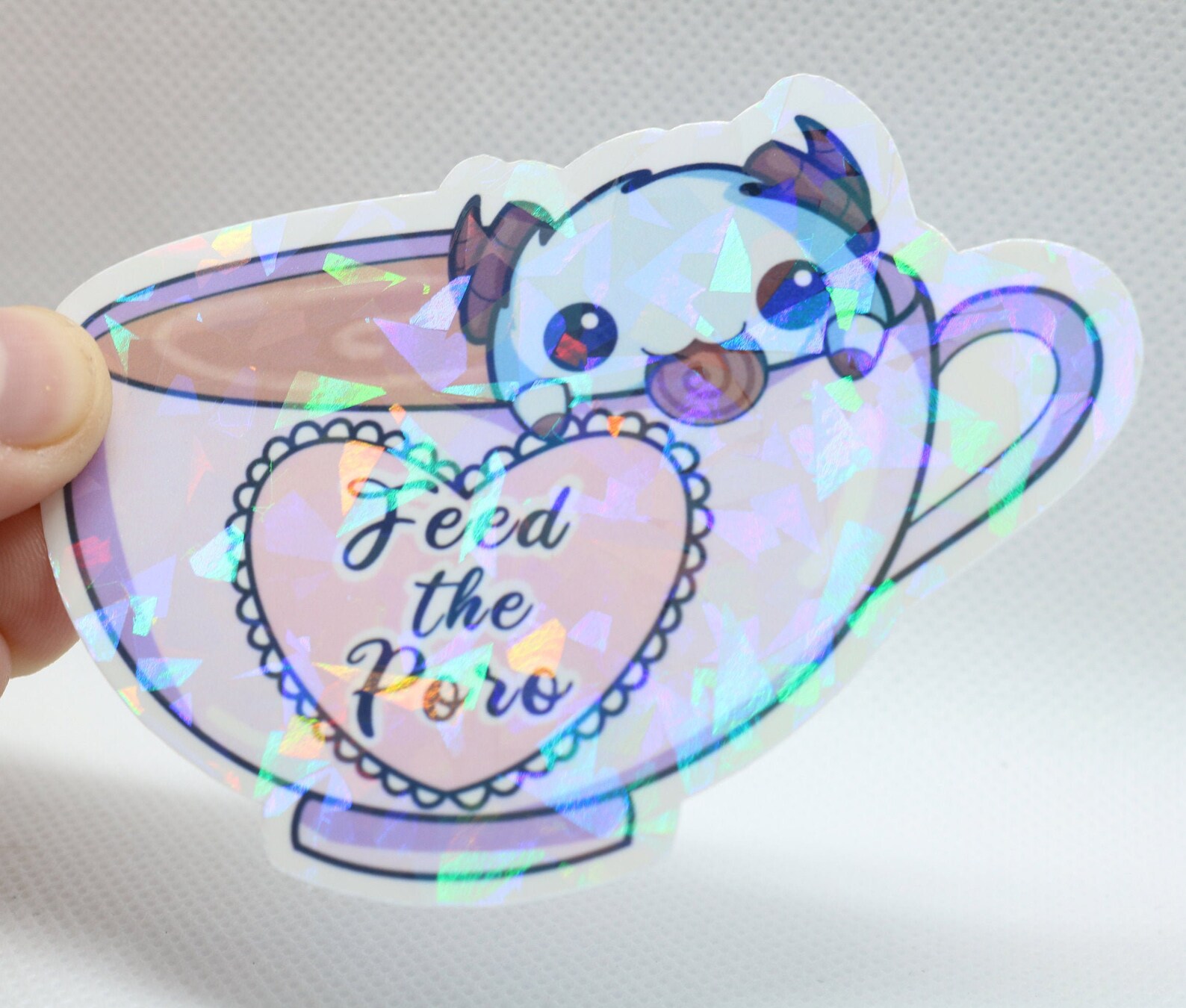 League of Legends Poro ARAM Holographic Vinyl Sticker - Etsy