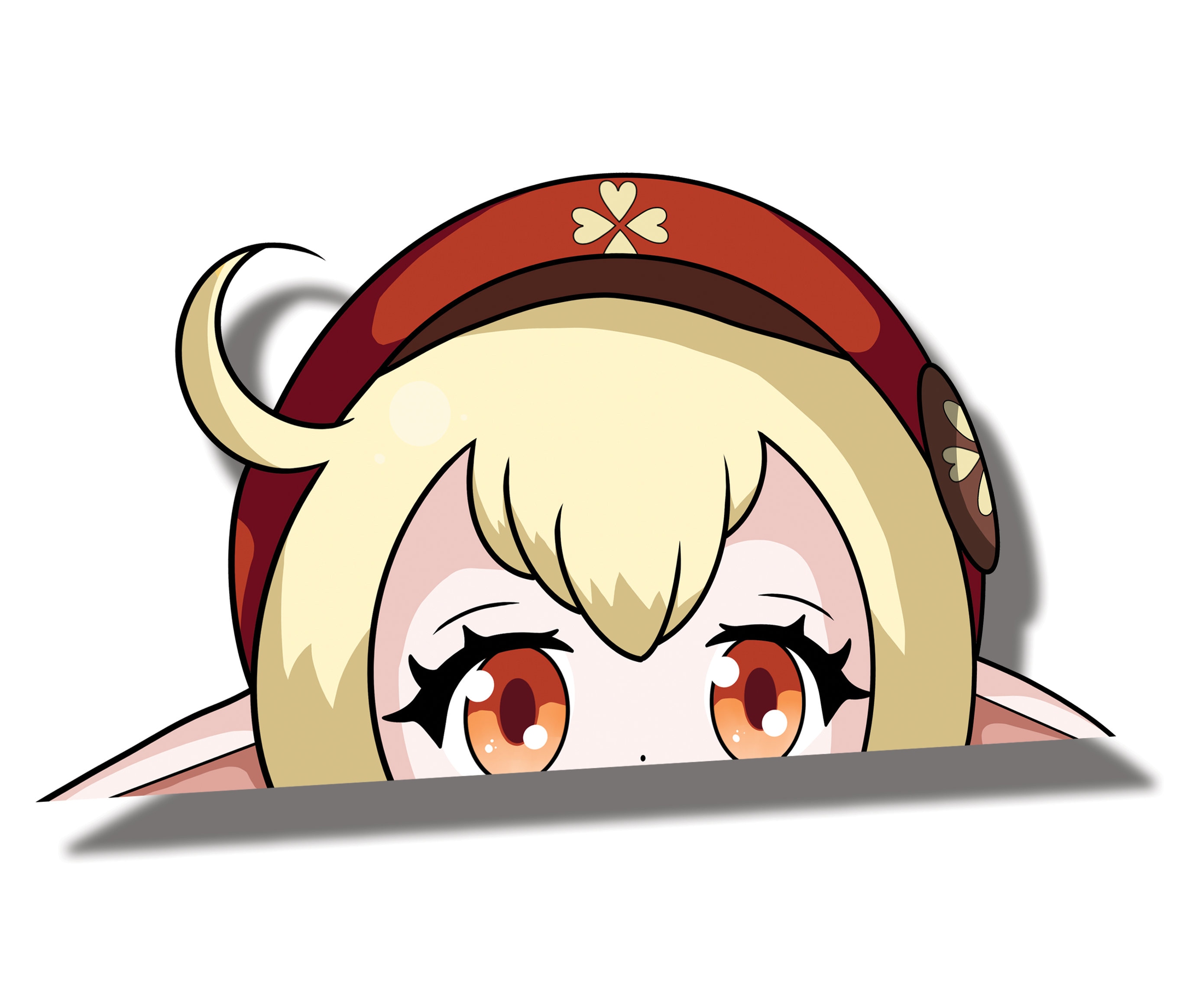 Klee Genshin Impact Peeker Peek A Boo Sticker | Etsy