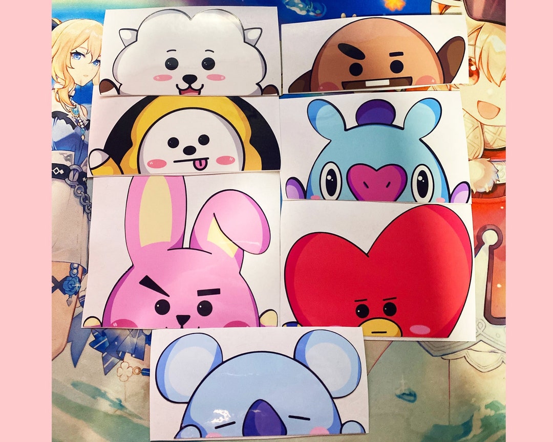 BT21 BTS Peeker Vinyl Sticker KPOP - Etsy