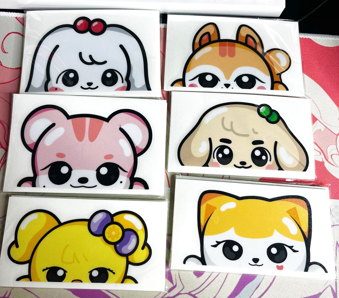 IVE MINIVE Peeker Peek-a-boo Sticker - Etsy