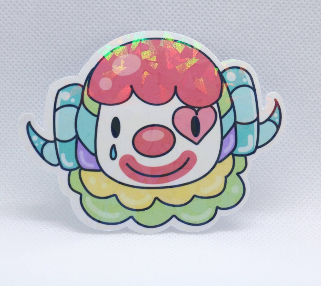 PIETRO AC Clown Sheep Holographic Vinyl Sticker - Etsy