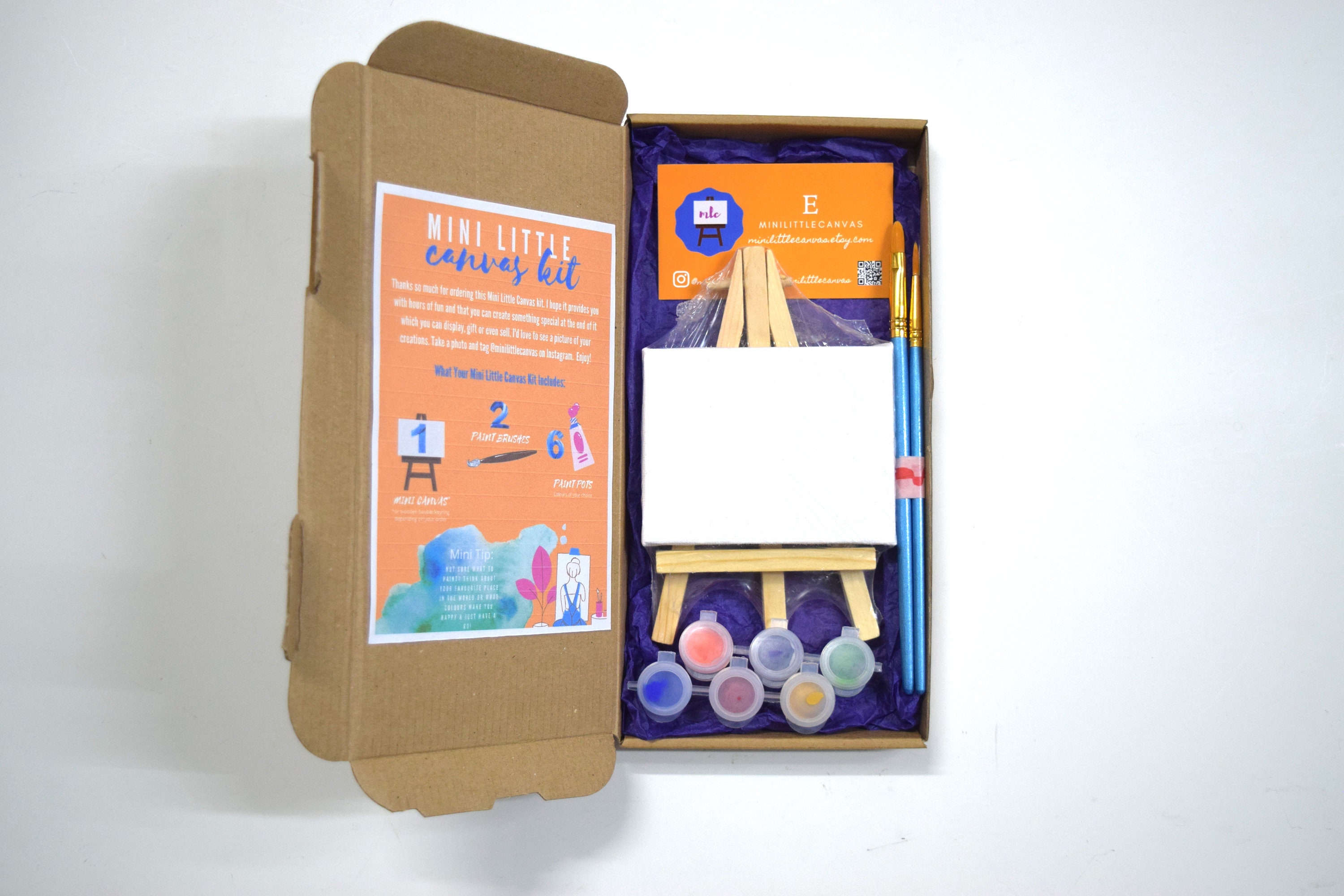 Mini Little Canvas DIY Kit, Perfect Gift for Art Lovers, Valentines ...