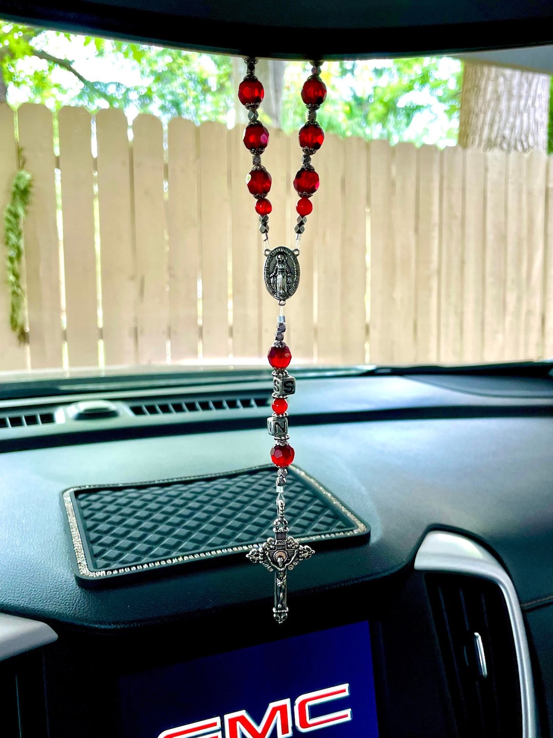 Auto Rosary, Independence Day Gift, Fathers Day, Auto Accessory, Car ...