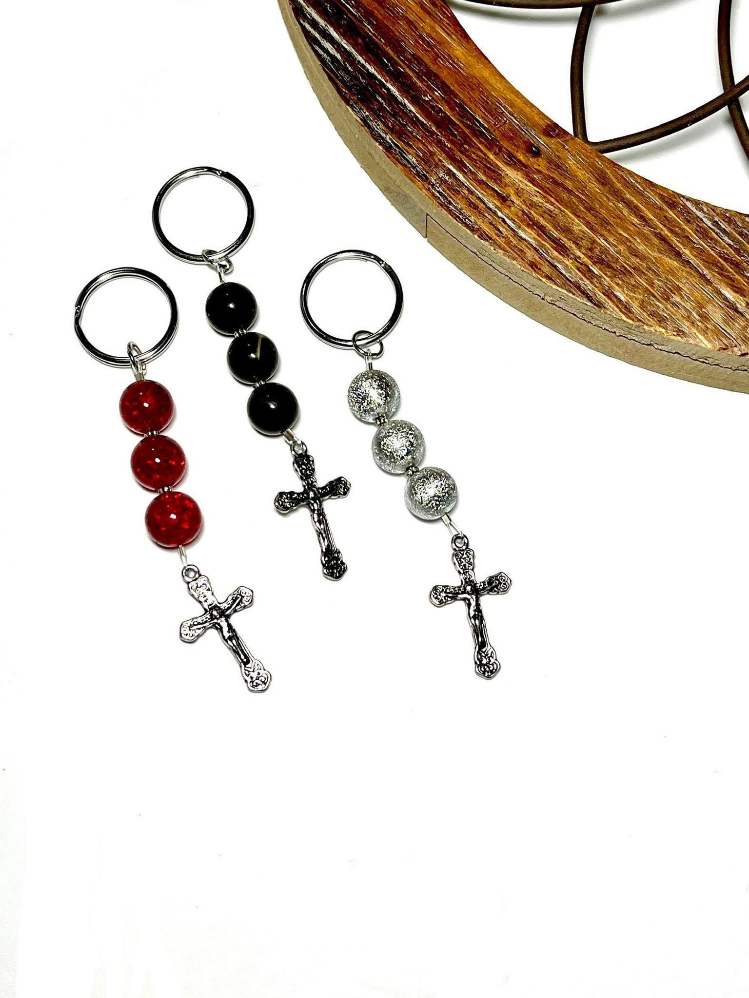 Small Cross Keychain, Keychain, Religious Gifts, Gifts, Cross Keychain ...