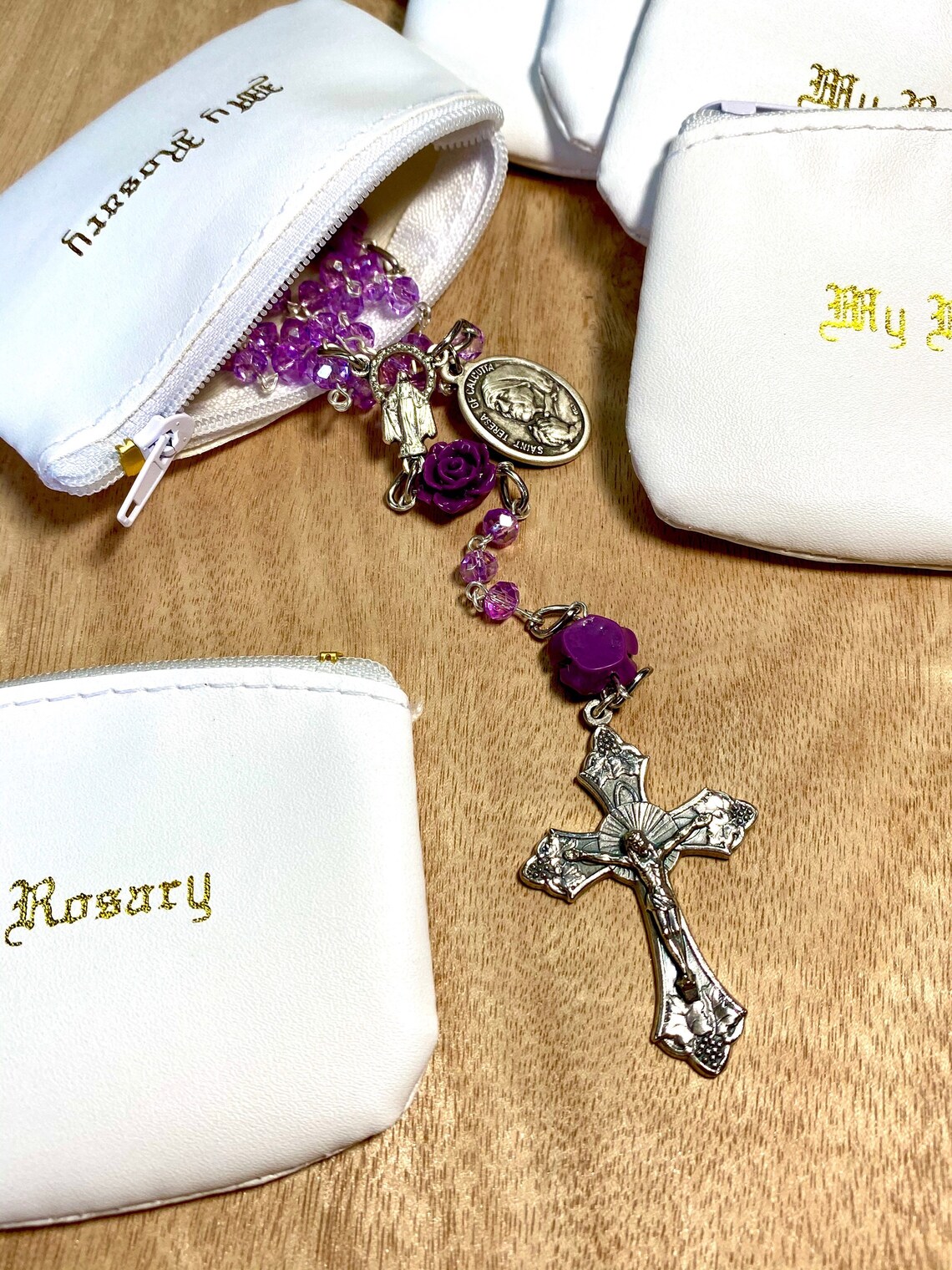 Rosary Case Rosary Pouch Leather Store Religious Gifts - Etsy