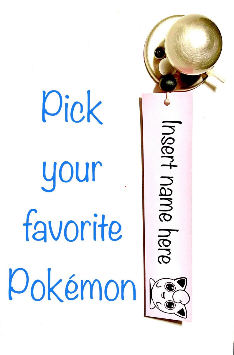 Pokémon Bookmarks Your Favorite Pokémon Bookmarks Pikachu - Etsy