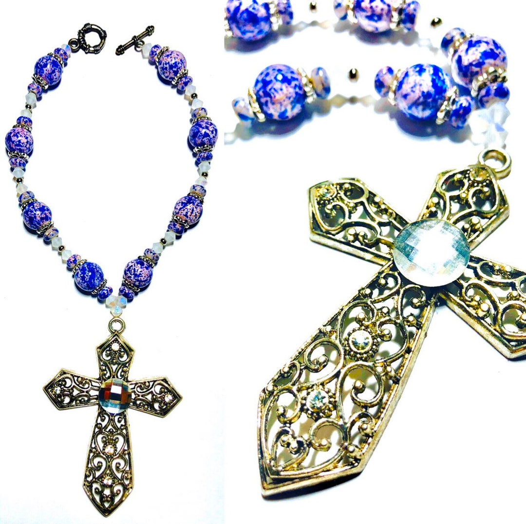 Auto Accessory Blue Marble Car Rosary Car Accessory - Etsy