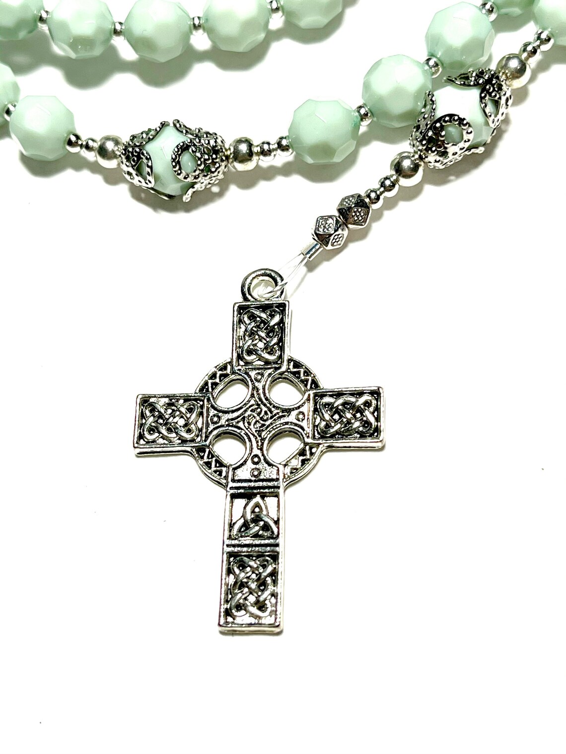 Custom Rosary Catholic Rosary Round Faceted Beads Christmas | Etsy