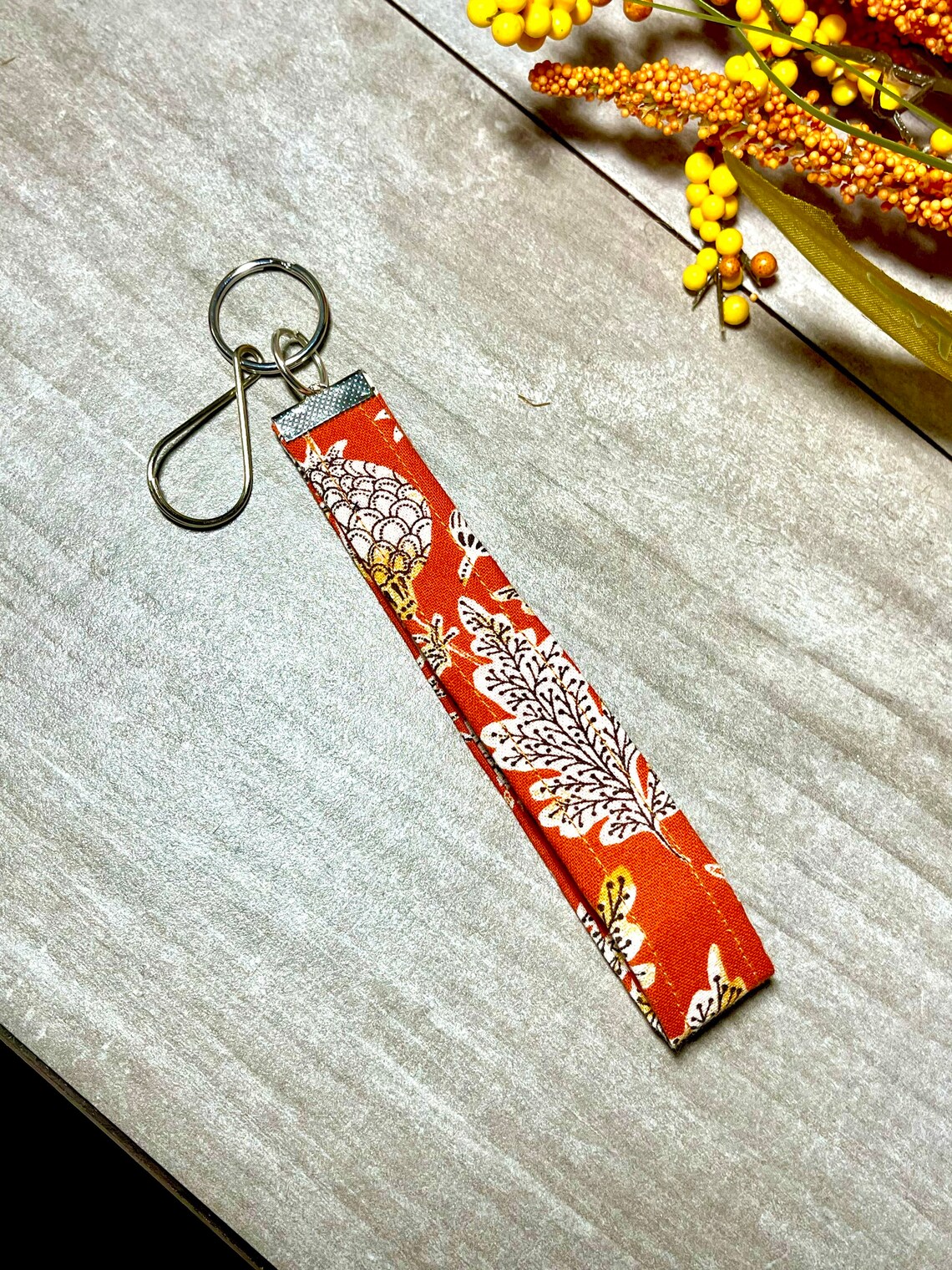 Fabric Wristlet Key Fob Keychains Handmade Keychains - Etsy