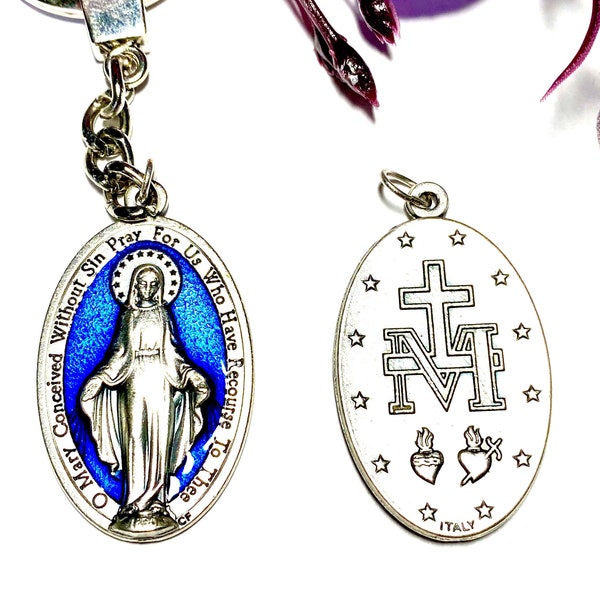 Virgin Mary Keychain - Etsy
