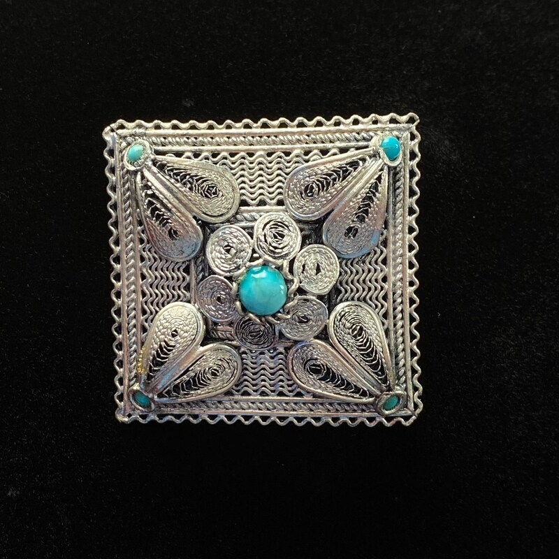 Square Brooch - Etsy