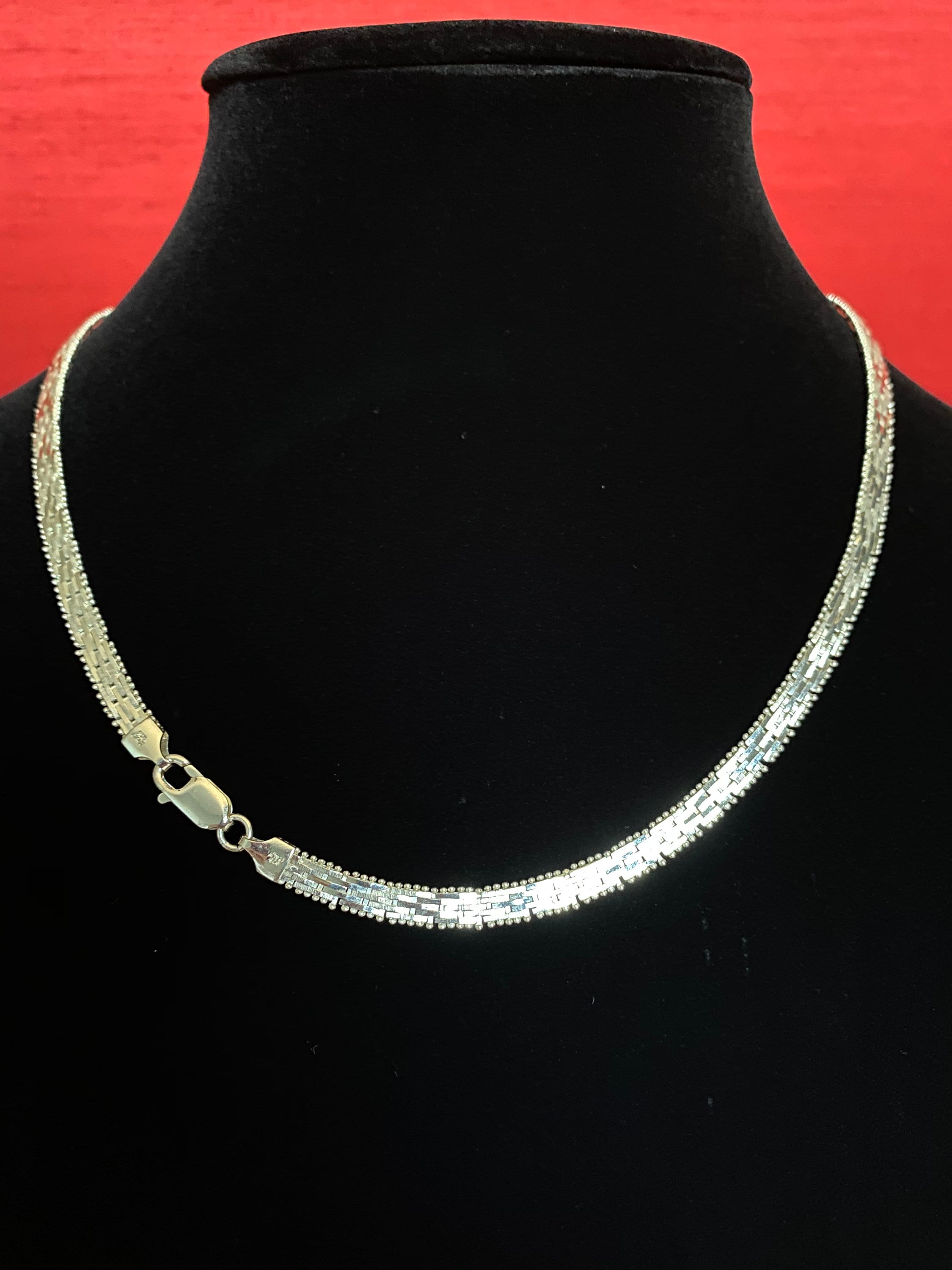 Classic Thick Italian Sterling Silver Ricco Chain