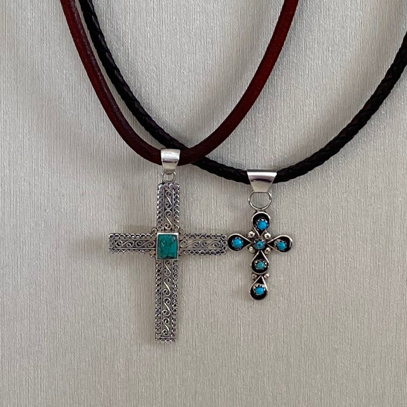 Turquoise Cross - Etsy