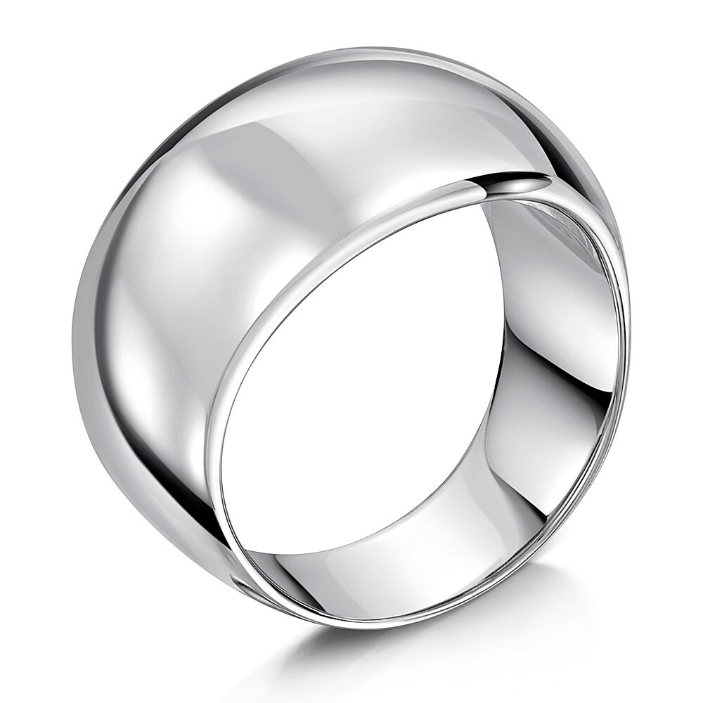 Sterling Silver Chunky Polished Wave Ring - Etsy