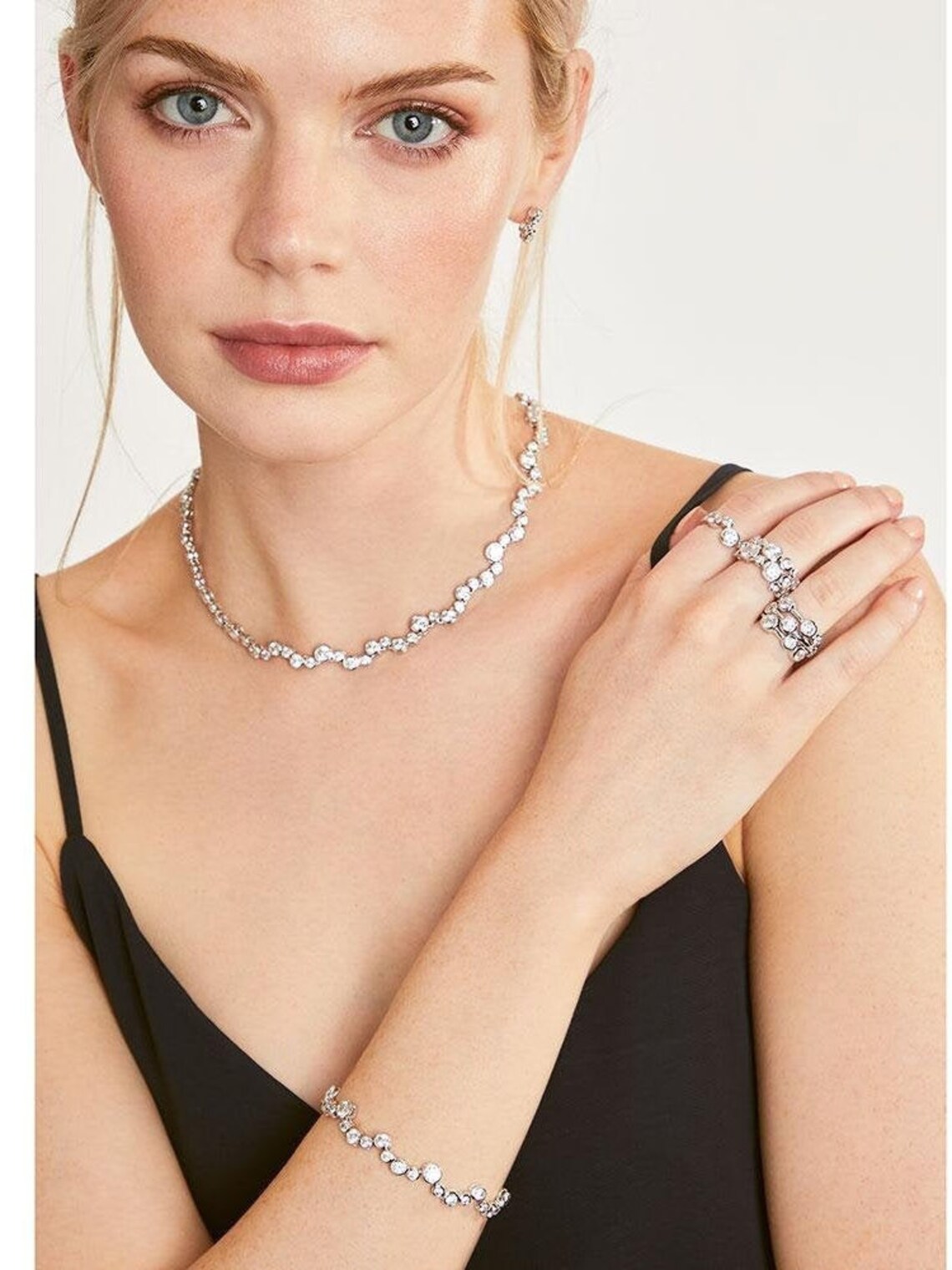 Sterling Silver Bubble Cubic Zirconia Ring Set With Four | Etsy UK