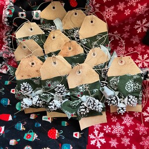 Primitive Christmas Pine Cone Tags/bowl Fillers. Handmade - Etsy