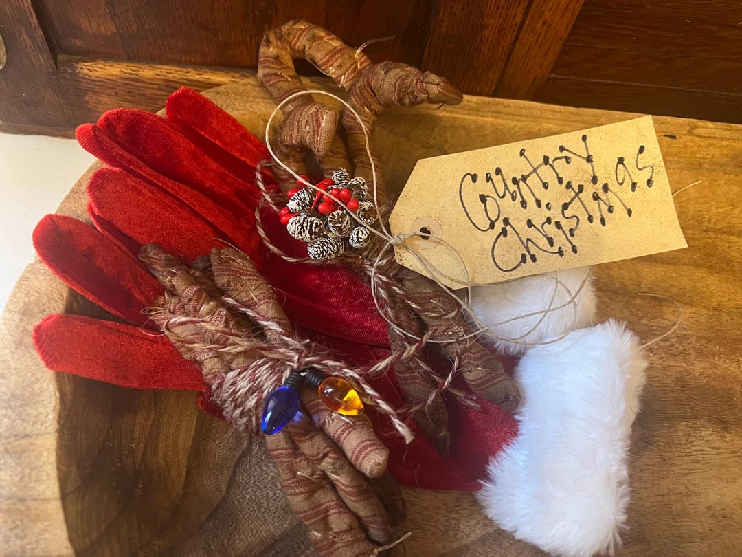 Primitive Christmas Candy Canes and Peppermint Sticks. Handmade - Etsy