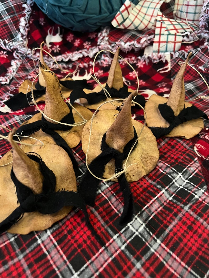 Primitive Tea Stained Witches Hats. Handmade - Etsy