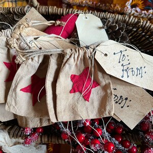 Primitive Christmas Gift Pouches. Handmade - Etsy