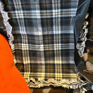 Camo and Plaid Rag Quilt Throw. Handmade - Etsy