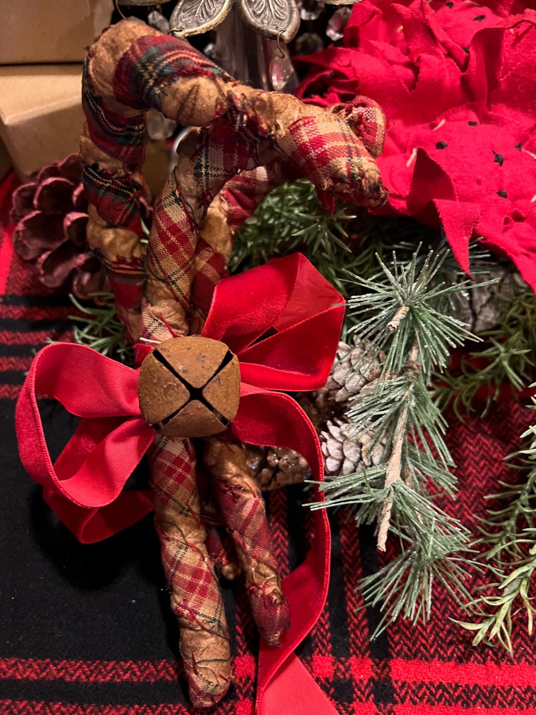 Primitive Candy Canes and Sunflowers. Handmade - Etsy