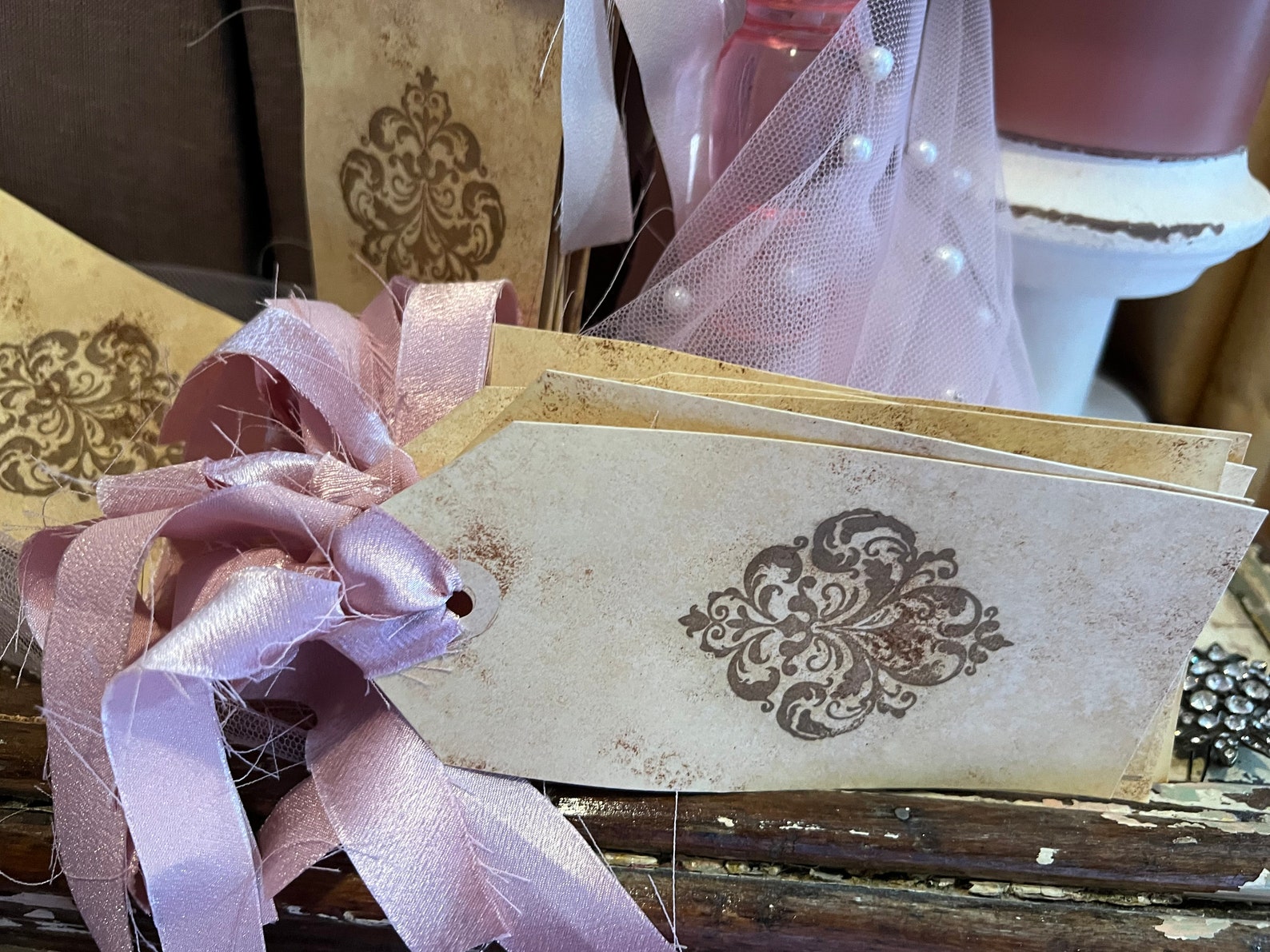 Vintage Shabby Chic Tags/accents. Handmade - Etsy