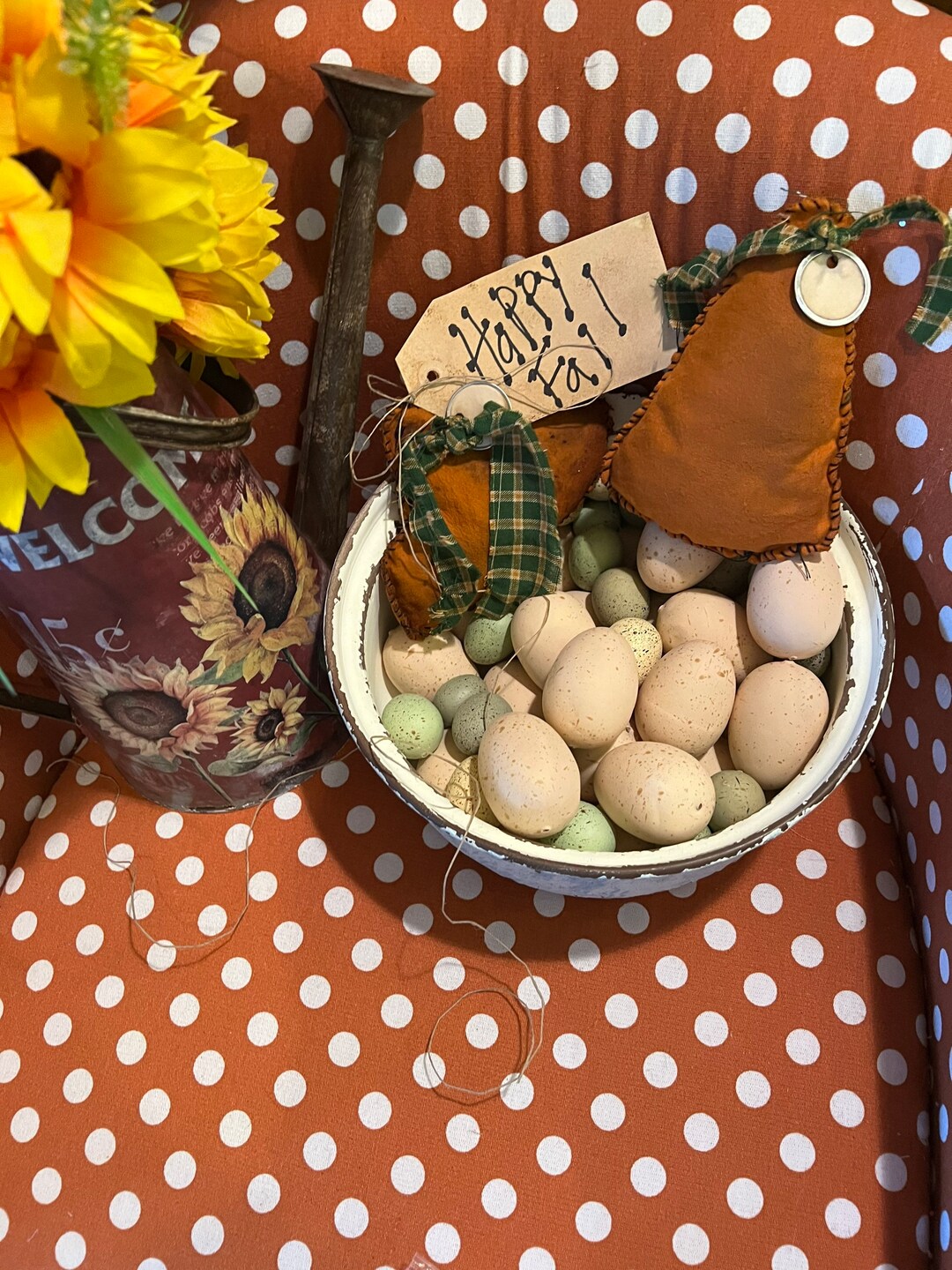 Primitive Fall Bowl Fillers Accents. Handmade - Etsy
